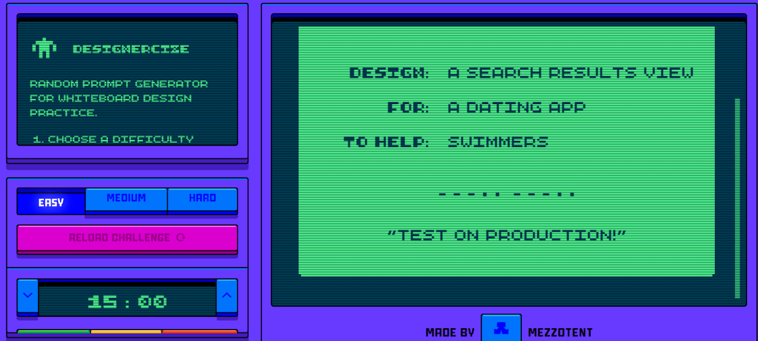 7 Design Challenge Generators: Learn, Train, Get Inspired - Gingersauce